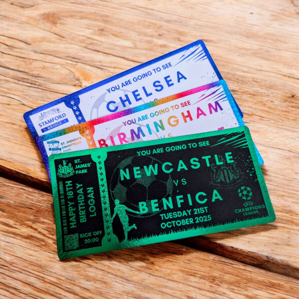 Foil Tickets .co.uk - Personalised Foil Ticket Gift Vouchers ...